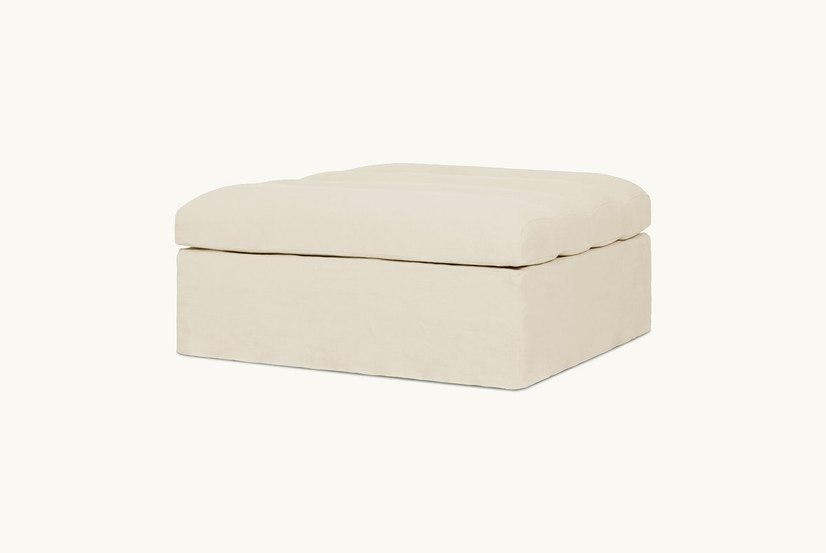 Juno Ottoman – Sculptural Comfort – Sixpenny