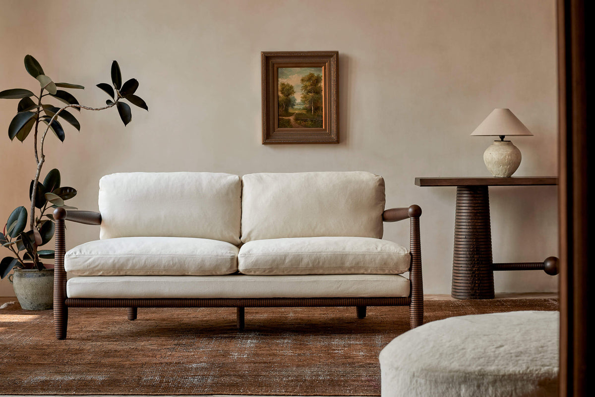 Gio Sofa – Hand-Sanded American Wood – Sixpenny