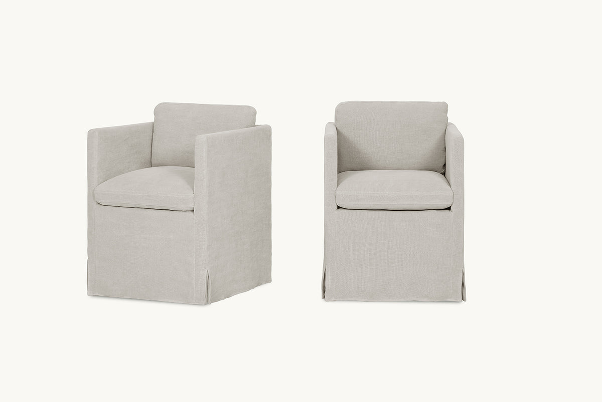 Gabriel 2-Piece Dining Chairs – Modern Plush – Sixpenny