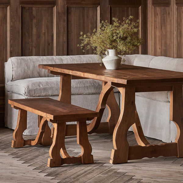 bench dining room table