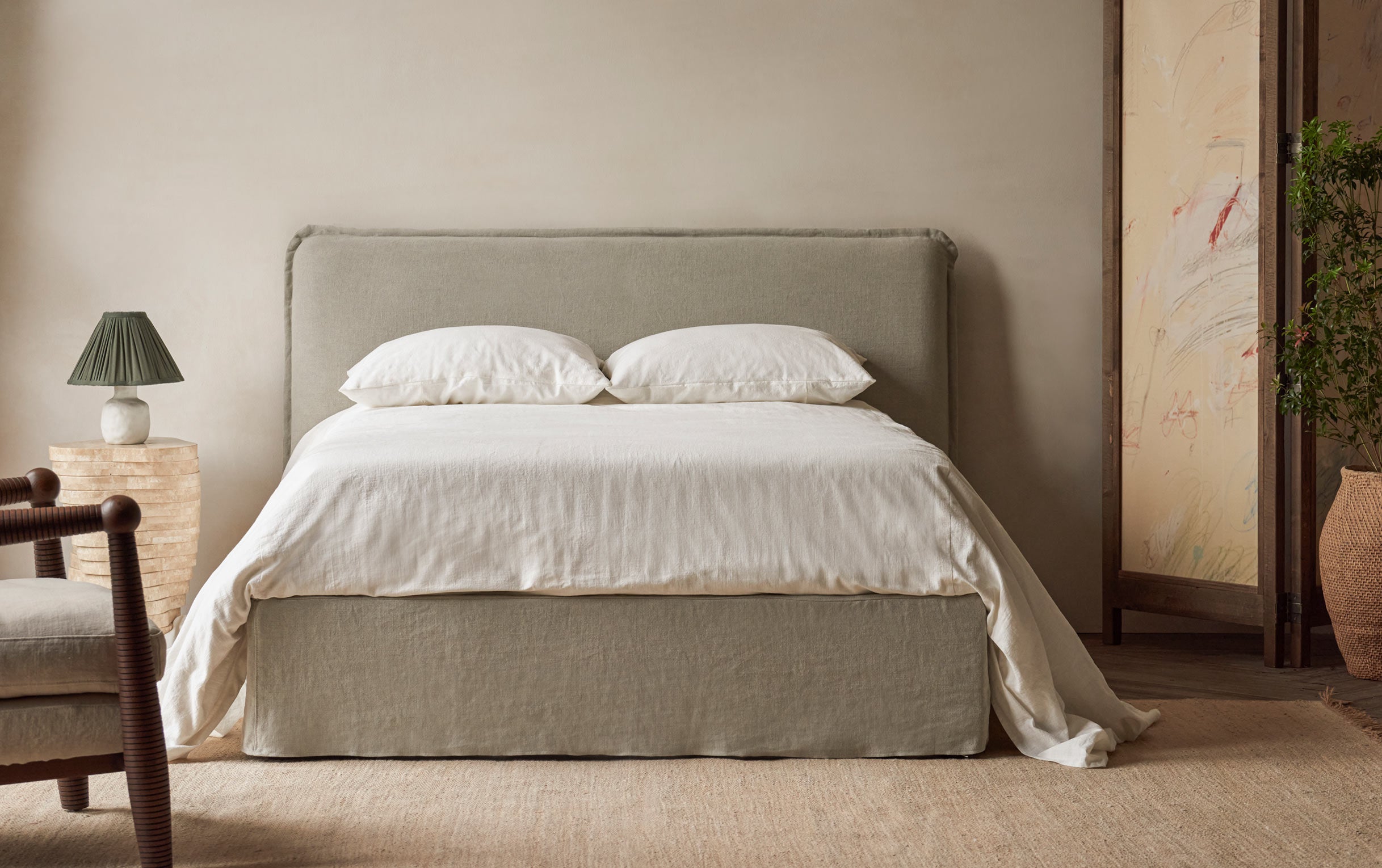 Neva Bed Slipcover Customizable and Washable Sixpenny