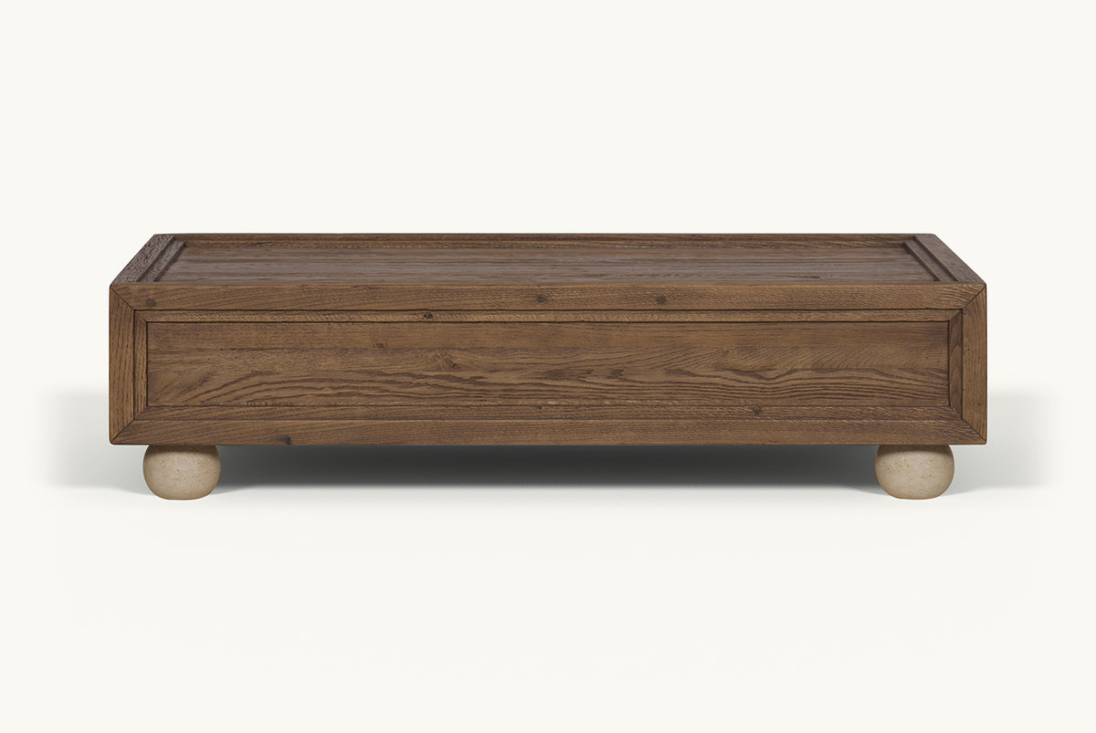 Rho Coffee Table – Reclaimed Plinth Table – Sixpenny
