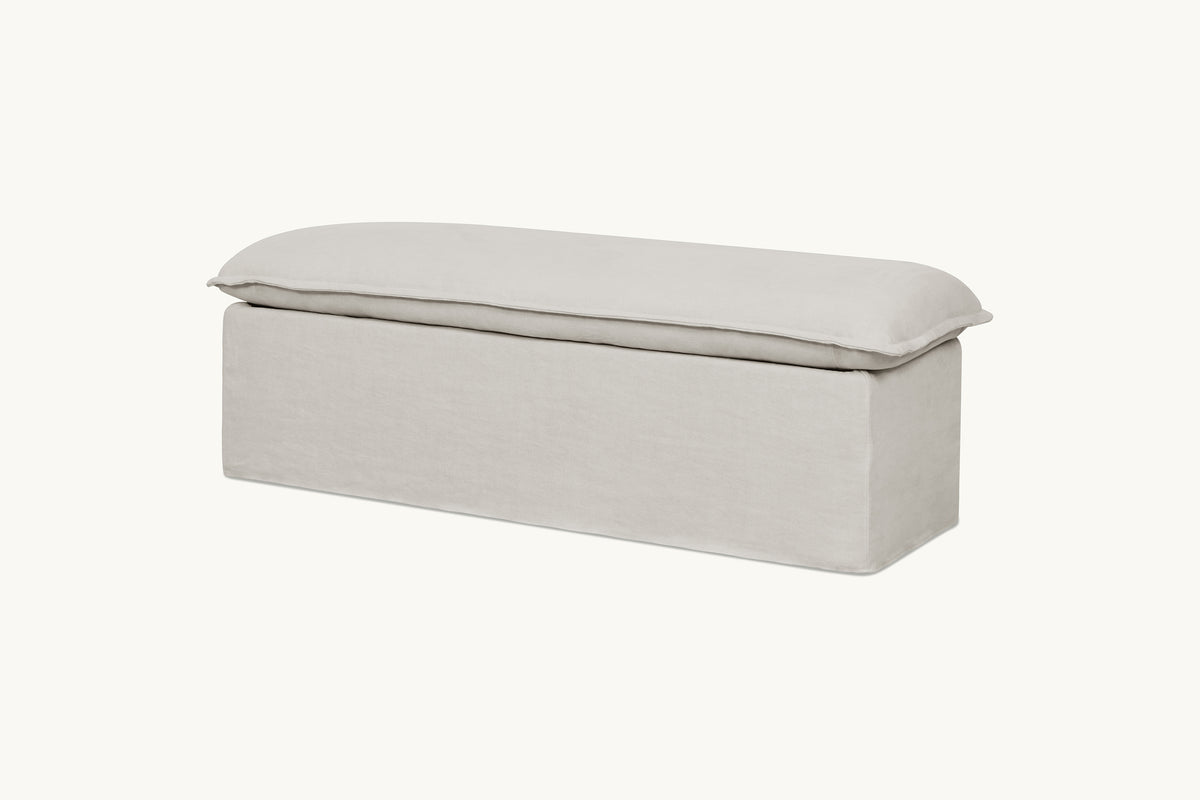 Neva Storage Bench Slipcover – Washable – Sixpenny